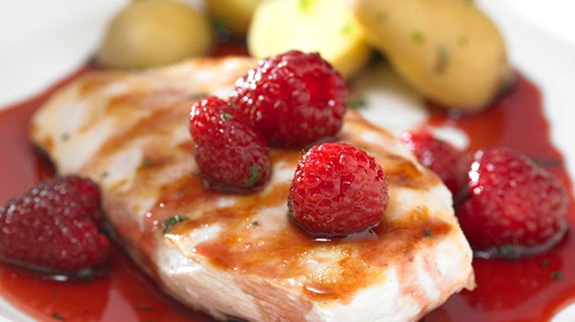Grilled Chicken with Raspberry Sauce - BC Farm Fresh